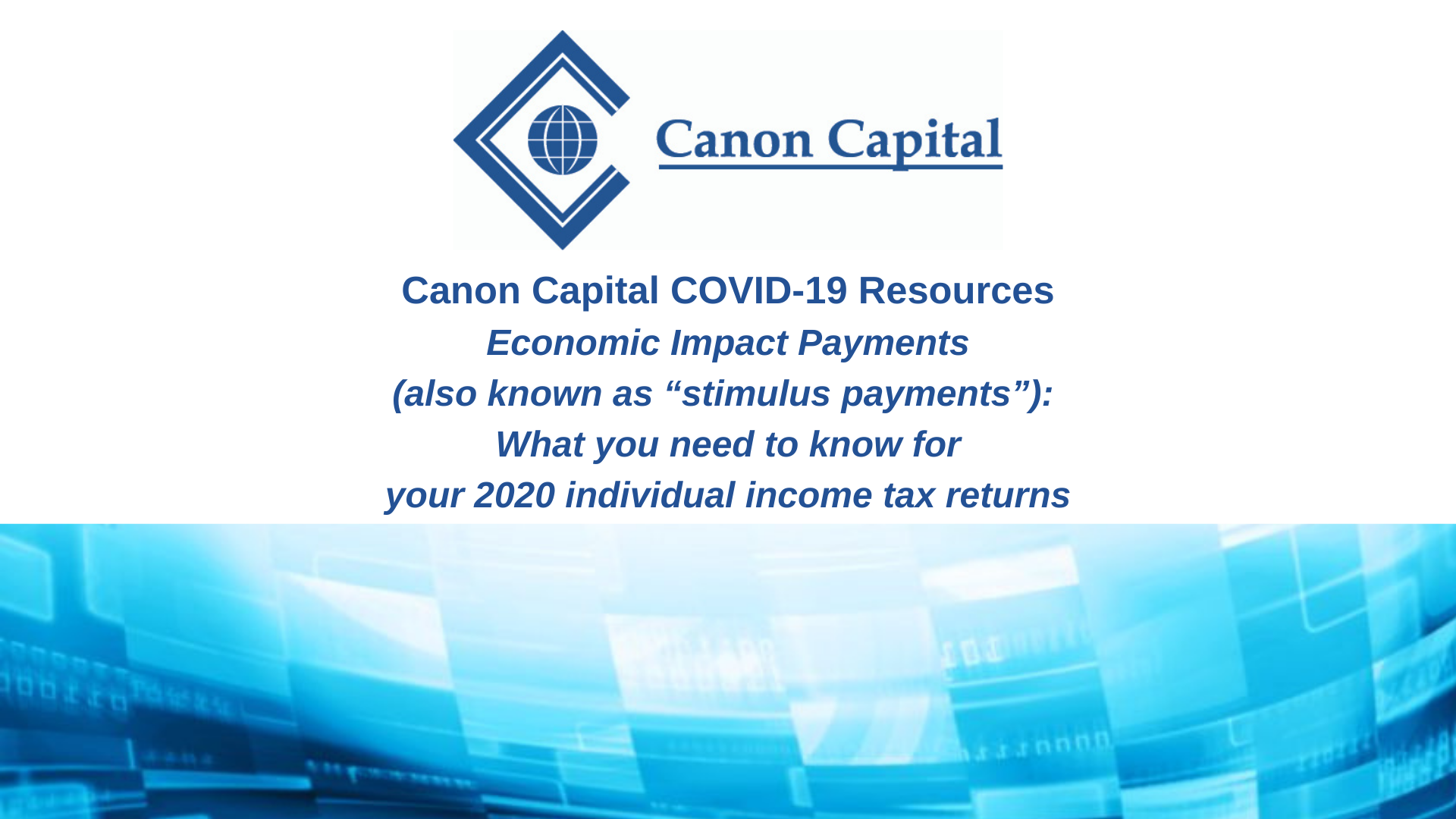 Economic Impact Payments (AKA "stimulus payments"): What You Need to ...