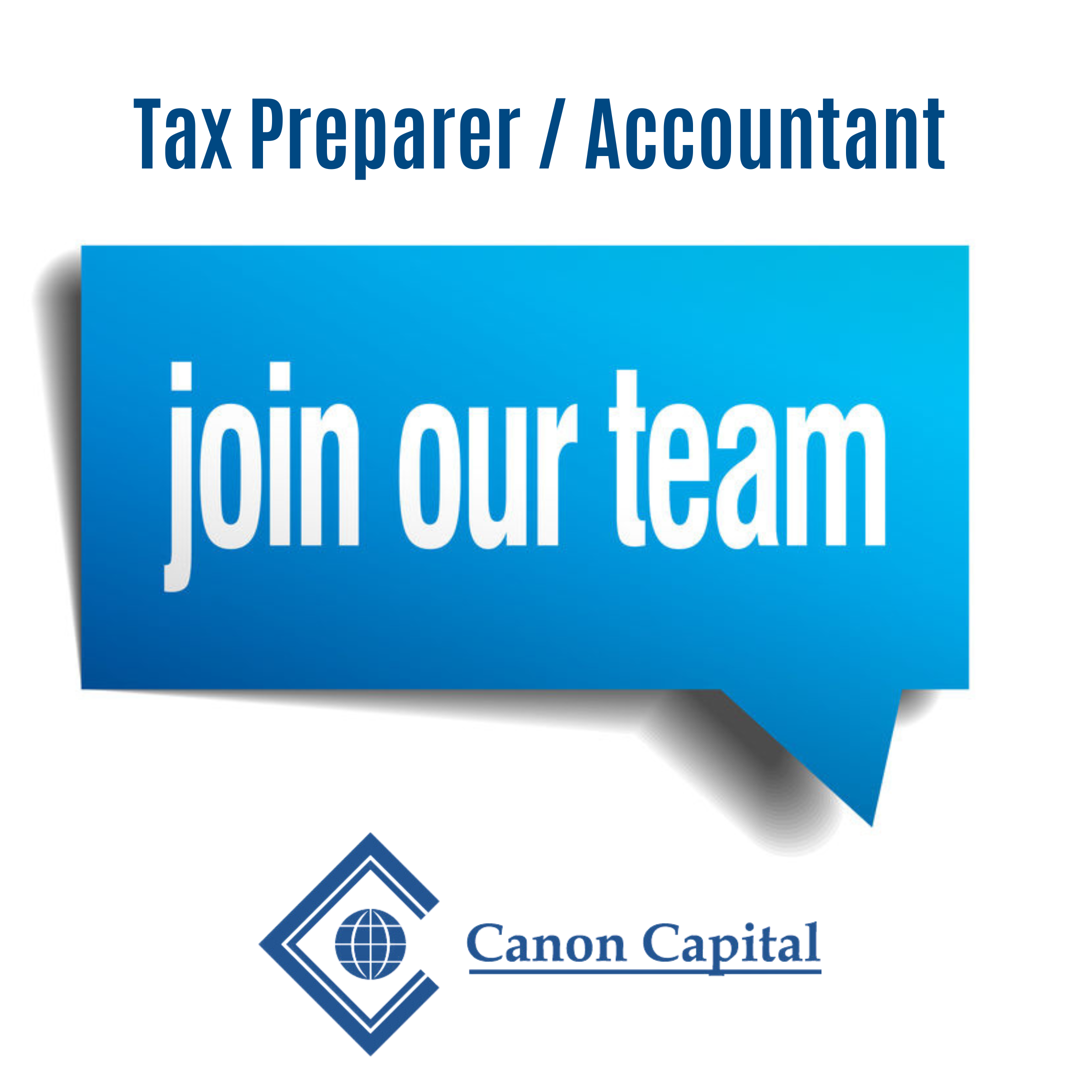 We are hiring: Tax Preparer/Accountant | Canon Capital Management Group ...