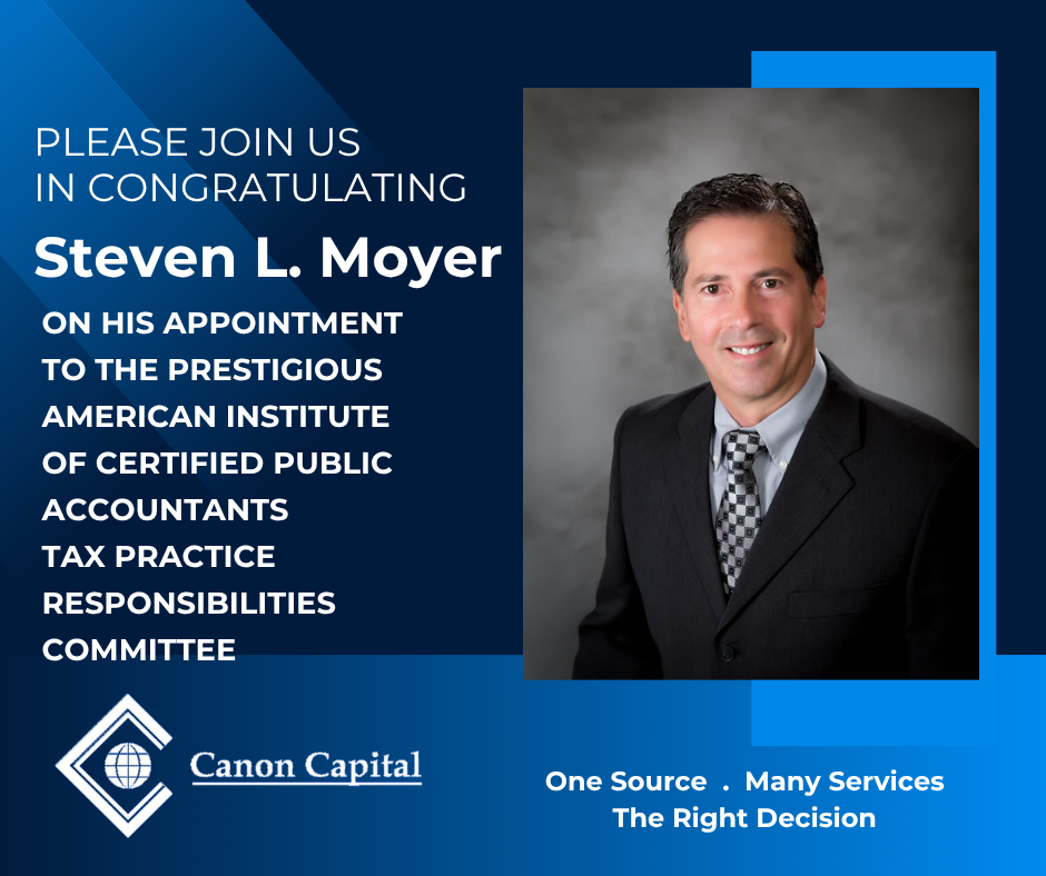 Steven L. Moyer Appointed to AICPA Tax Practice Responsibilities ...